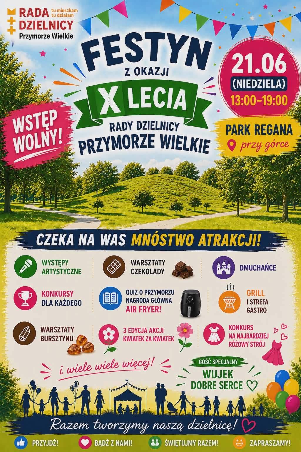 Festyn jubileuszowy Rady Dzielnicy Przymorze Wielkie.